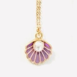 Jewelry | Pearl In Clam Shell Purple Enamel Seashell Mermaid Ocean ...